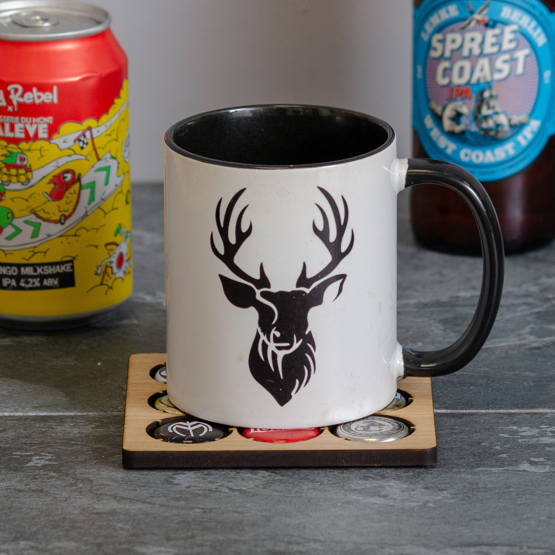 Beer Cap Coaster Beer Bottle Cap Coaster Gift Craft Beers | Etsy