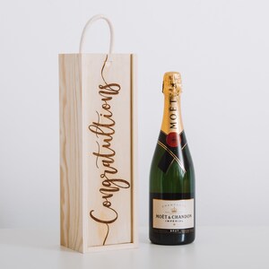 Personalised Congratulations Bottle Box Personalised Congrats Gift ...