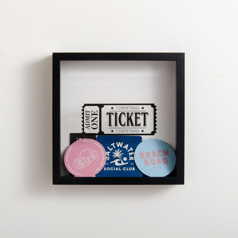 Personalised Ticket Memory Box | Admit One Travel Ticket Holder ...