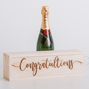 Personalised Congratulations Bottle Box Personalised Congrats Gift ...