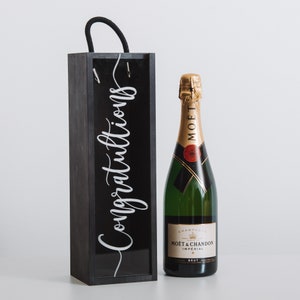 Personalised Congratulations Bottle Box Personalised Congrats Gift ...