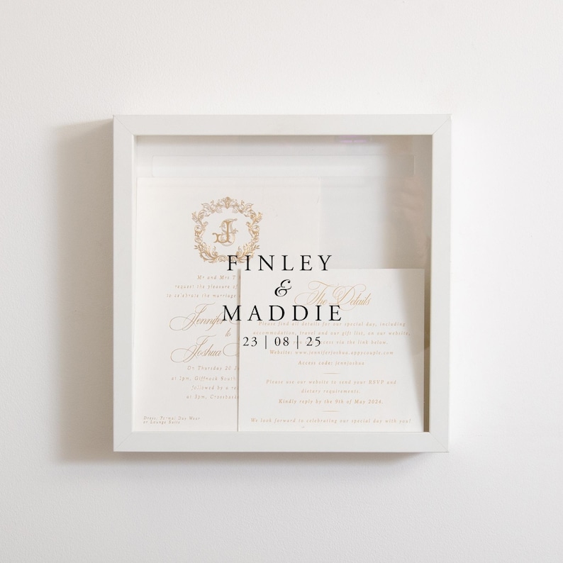 Wedding Keepsake Memory Box Frame | Personalised Gift for Couples - Etsy