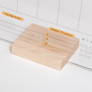 Weekly Planner Sign Weekly Planner Habit Journal Stand Desk Organiser ...