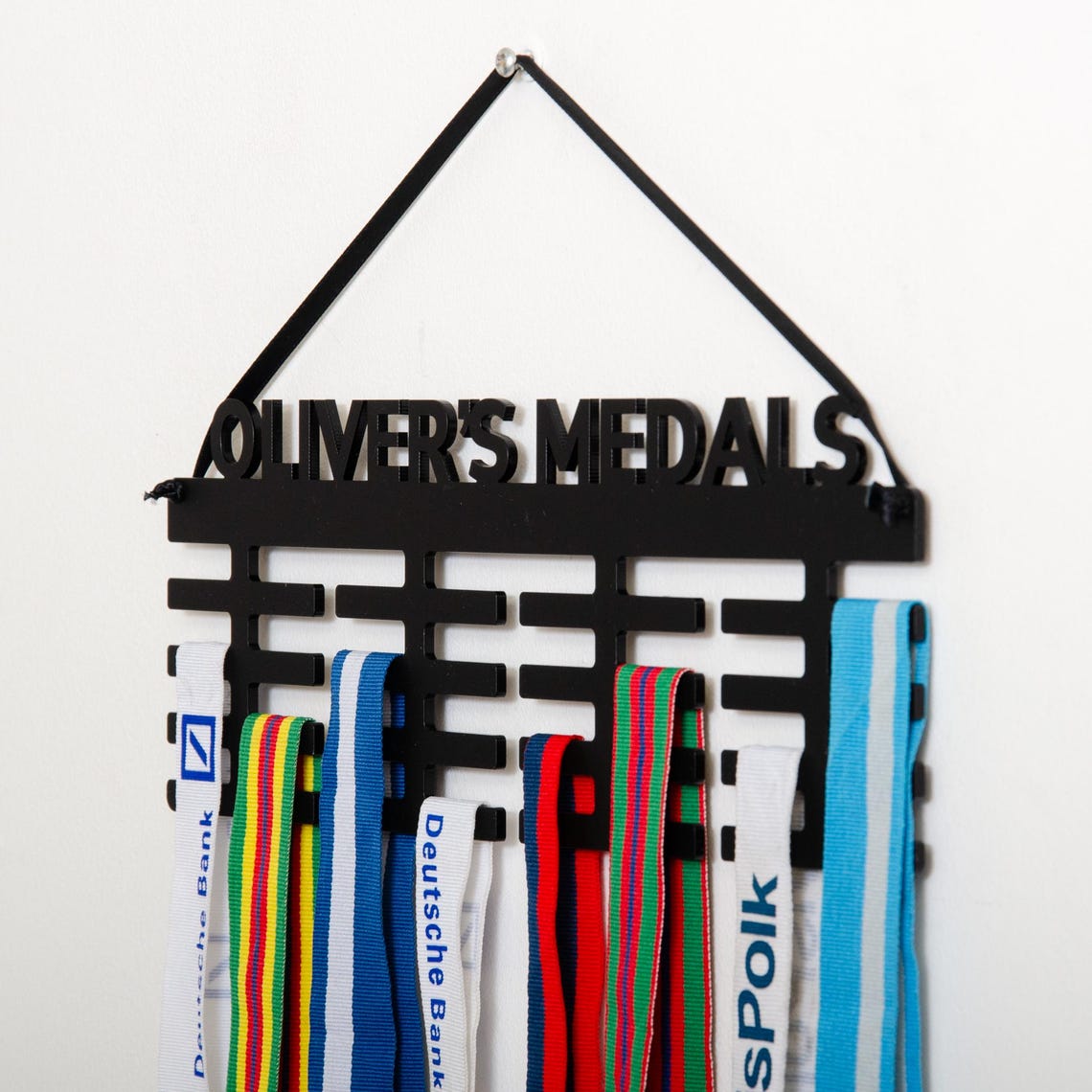 Personalised Marathon Medal Display Board | Running & Triathlon ...