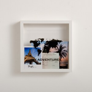 Personalised Adventures Memory Box | Travel Ticket & Photo Frame ...