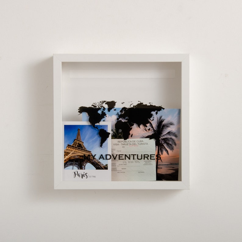 Personalised Adventures Memory Box | Travel Ticket & Photo Frame ...