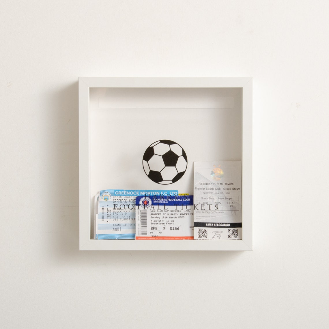 Personalised Football Tickets Memory Box | Team Keepsake | Picture ...