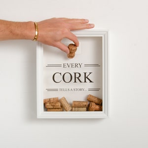 Every Cork Tells A Story Cork Holder Frame Wine Cork Frame Holder ...