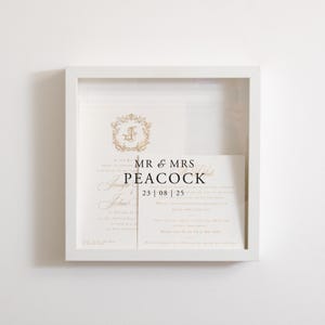 Wedding Keepsake Memory Box Frame | Personalised Gift for Couples - Etsy