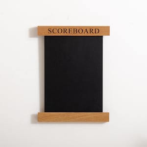 Personalised Chalkboard Wooden Scoreboard Games Room Chalkboard ...