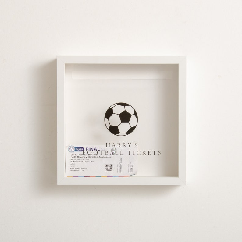 Personalised Football Tickets Memory Box | Team Keepsake | Picture ...