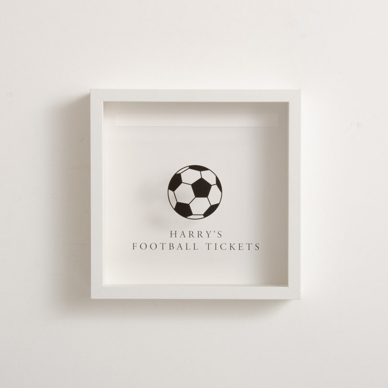 Personalised Football Tickets Memory Box | Team Keepsake | Picture ...