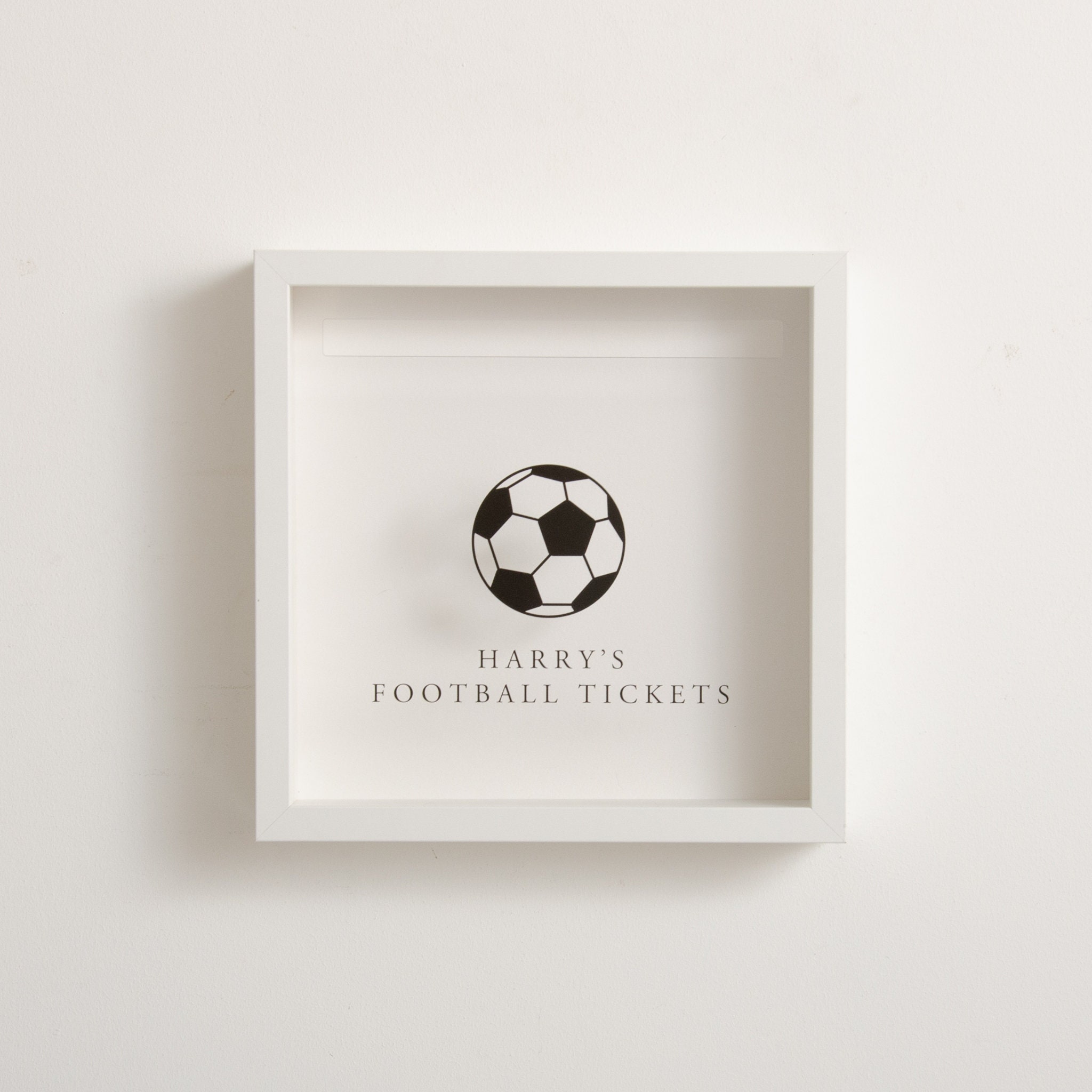 Personalised Football Tickets Memory Box | Team Keepsake | Picture ...