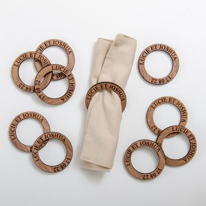 Personalised Napkin Rings - Etsy