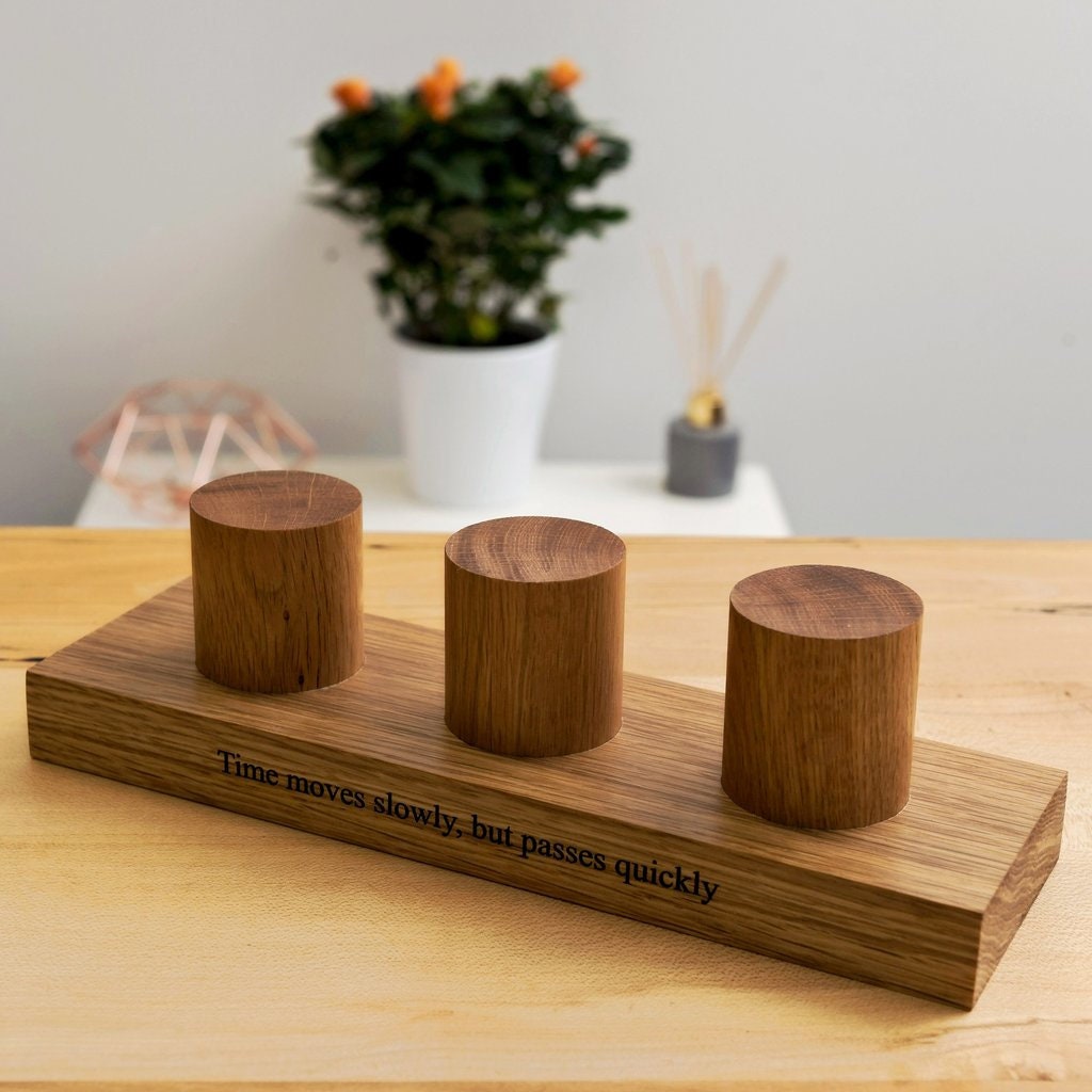 Personalised Oak Watch Stand Solid Oak Walnut Wooden Watch - Etsy UK