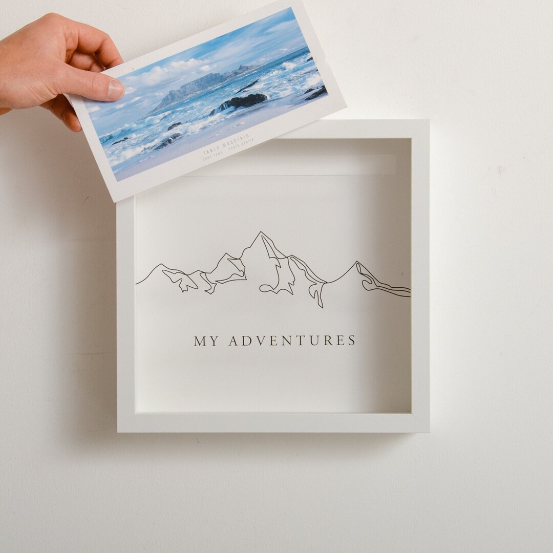 Personalised Mountains Adventures Memory Box | Travel Ticket & Photo ...