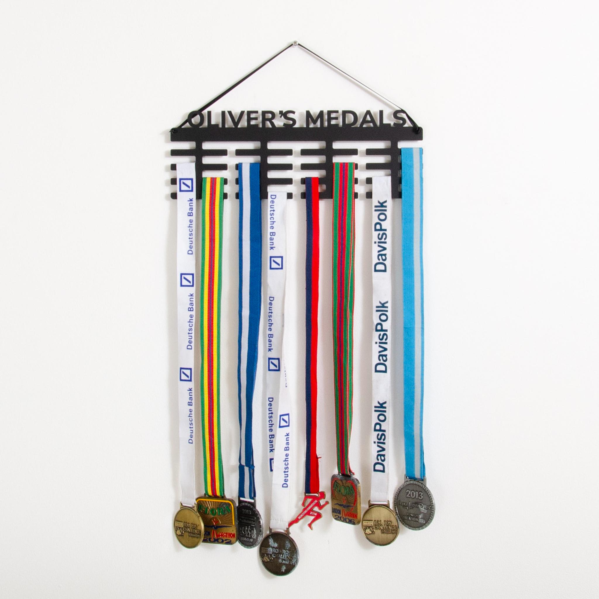 Personalised Marathon Medal Display Board | Running & Triathlon ...