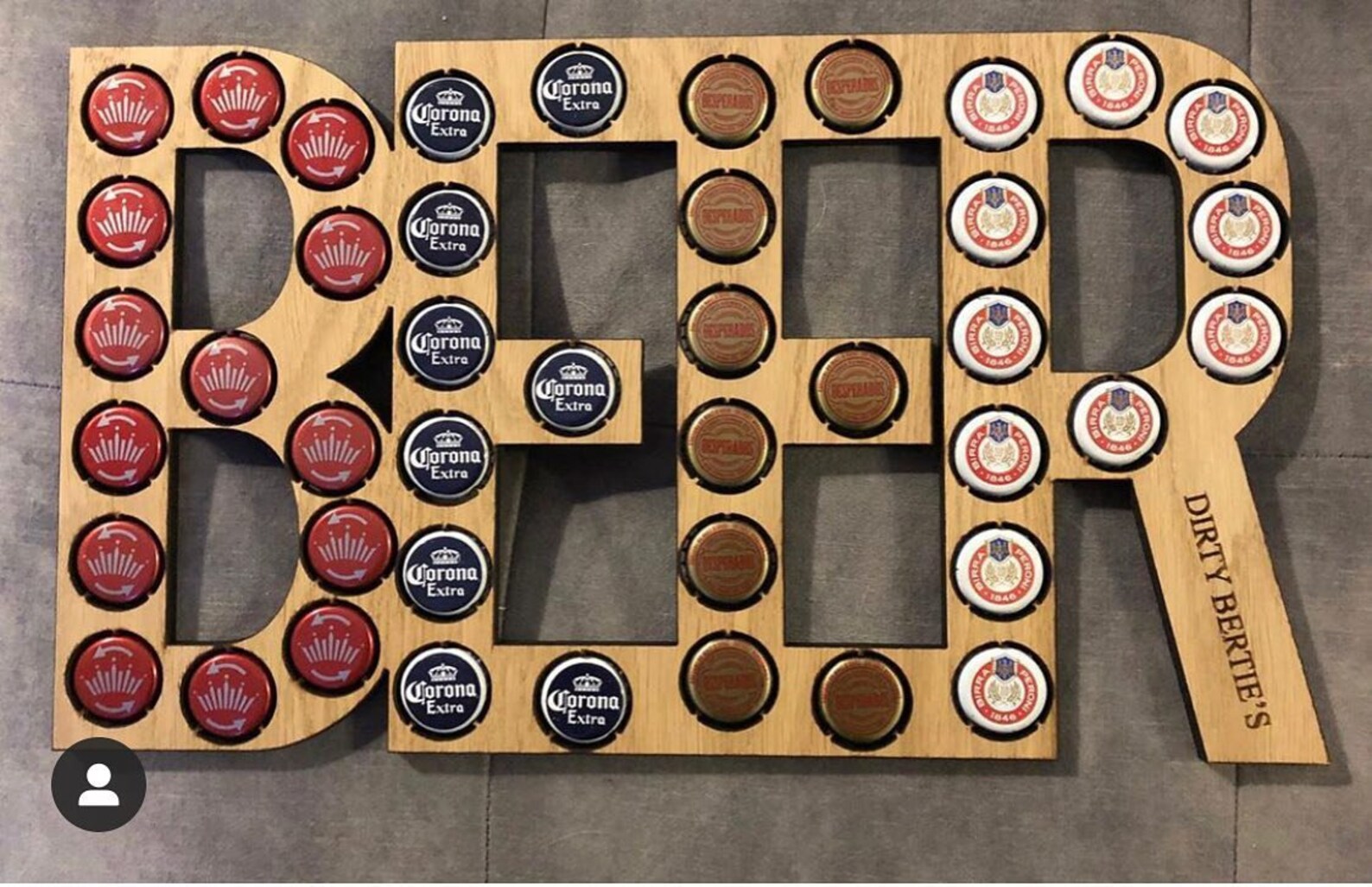 Beer Cap Sign Beer Bottle Cap Holder Dad Gifts for Him - Etsy UK