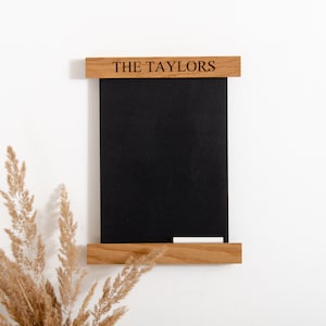 Personalised Chalkboard Wooden Scoreboard Games Room Chalkboard ...