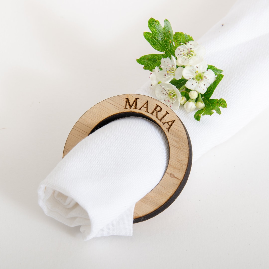 Personalised Napkin Rings - Etsy
