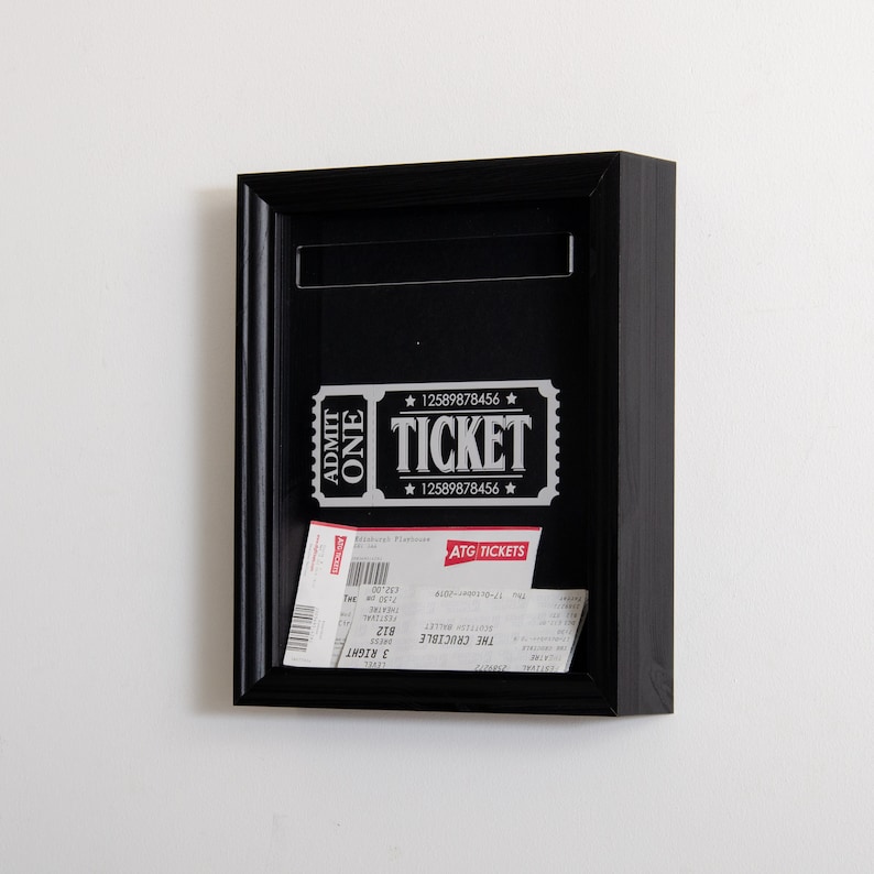 Personalised Ticket Memory Box | Admit One Travel Ticket Collector ...