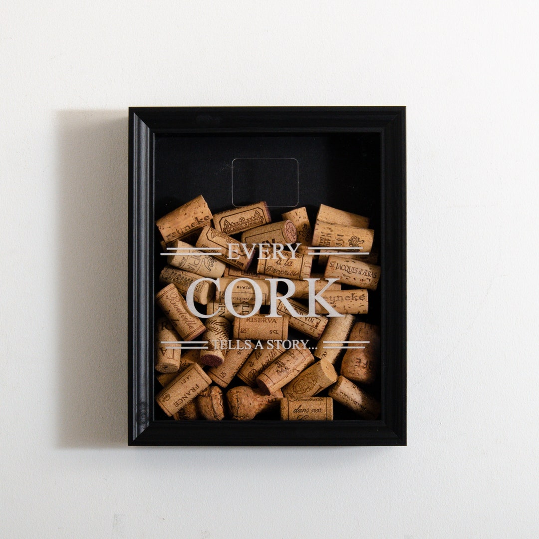 Every Cork Tells A Story Cork Holder Frame Wine Cork Frame Holder ...