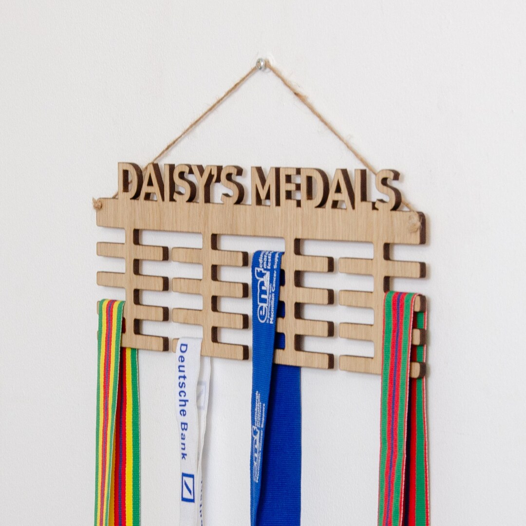 Personalised Marathon Medal Display Board | Running & Triathlon ...