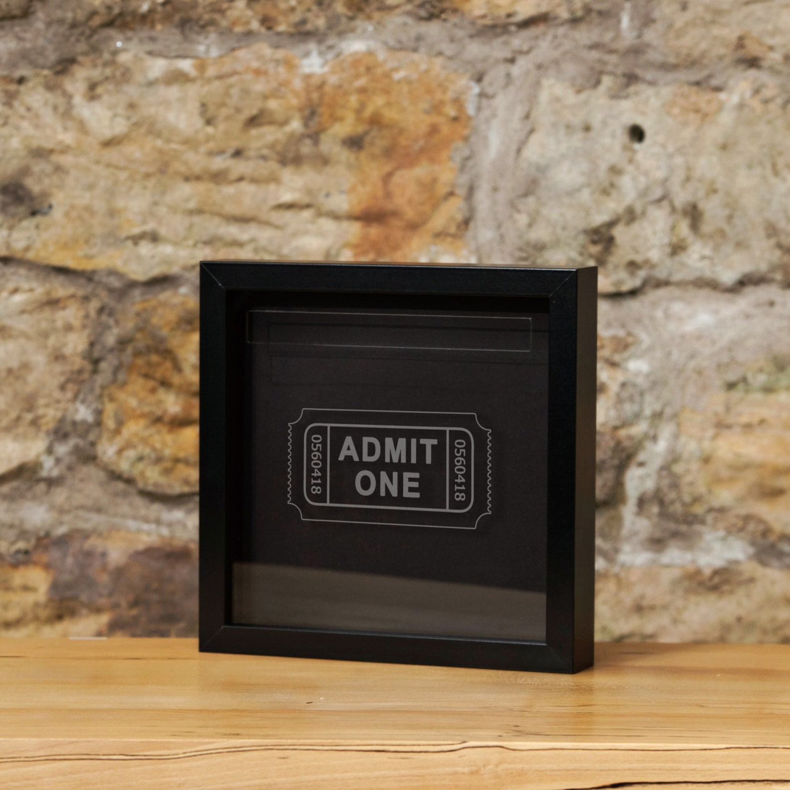 Ticket Memory Box Frame for Tickets Personalised Admit One - Etsy UK