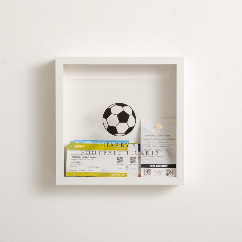 Personalised Football Tickets Memory Box | Team Keepsake | Picture ...