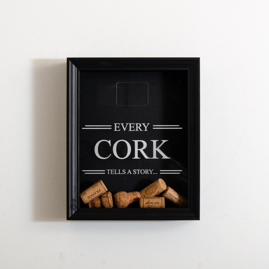 Every Cork Tells A Story Cork Holder Frame Wine Cork Frame Holder ...