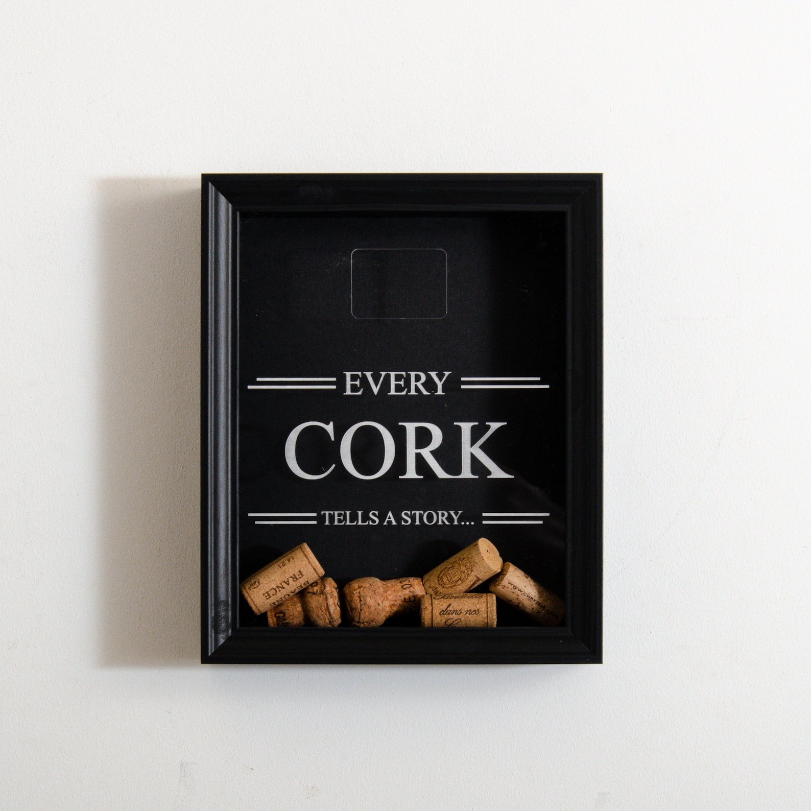 Every Cork Tells A Story Cork Holder Frame Wine Cork Frame Holder ...