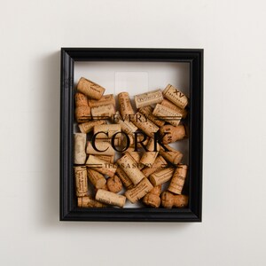 Every Cork Tells A Story Cork Holder Frame Wine Cork Frame Holder ...
