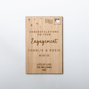 Personalised Engagement Card Personalised Engagement Postcard ...