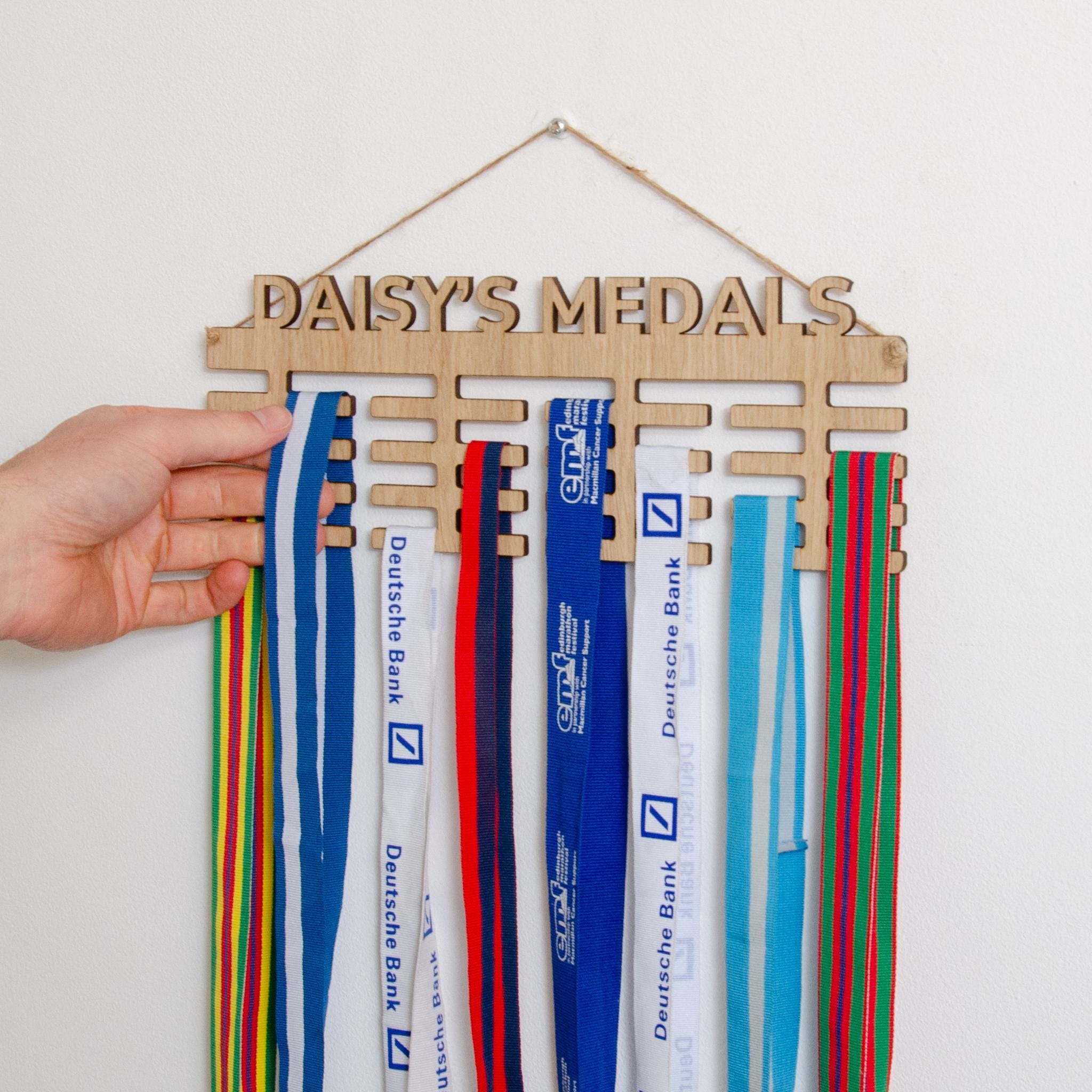 Personalised Marathon Medal Display Board | Running & Triathlon ...