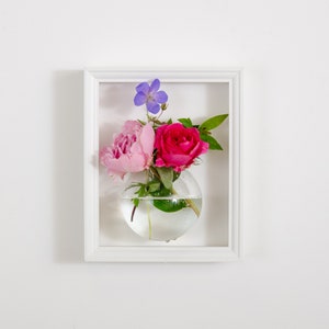 Flower Vase Display Frame | Home Wall Decor | Unique Gifts for Her or ...