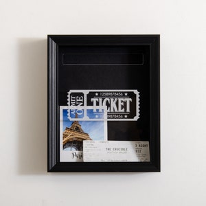 Ticket Memory Box Frame for Tickets Personalised Admit One Travel ...