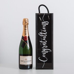 Personalised Congratulations Bottle Box Personalised Congrats Gift ...