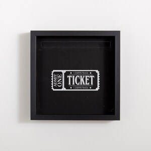 Ticket Memory Box Frame for Tickets Personalised Admit One Admit Two ...