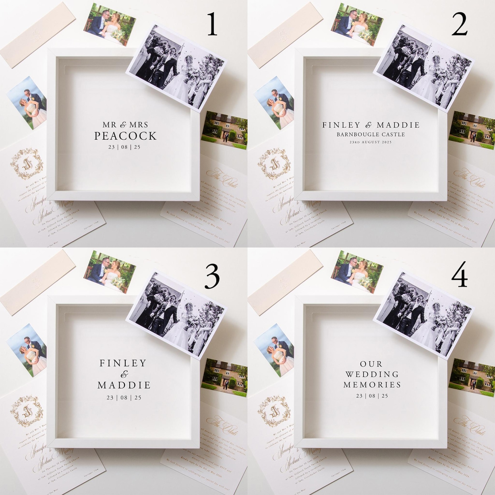 Wedding Keepsake Memory Box Frame | Personalised Gift for Couples - Etsy