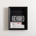 Ticket Memory Box Frame for Tickets Personalised Admit One Travel ...