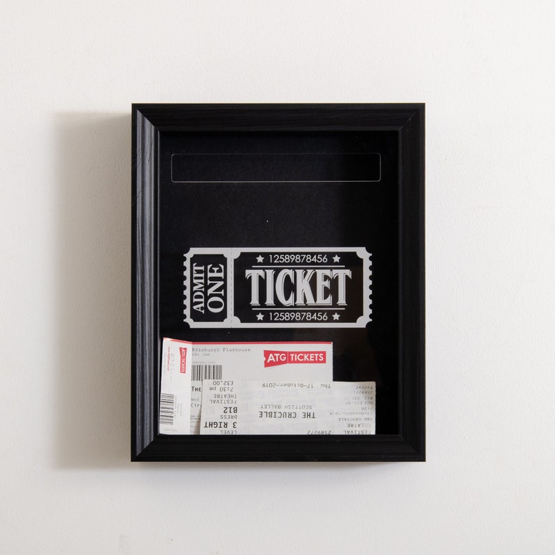 Personalised Ticket Memory Box | Admit One Travel Ticket Collector ...