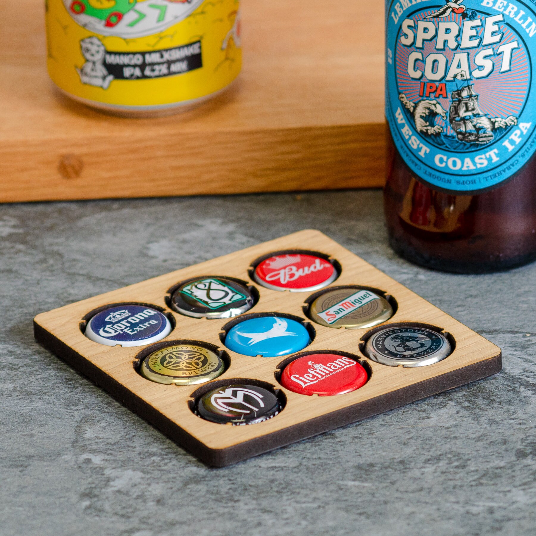 Beer Cap Coaster Beer Bottle Cap Coaster Gift Craft Beers | Etsy