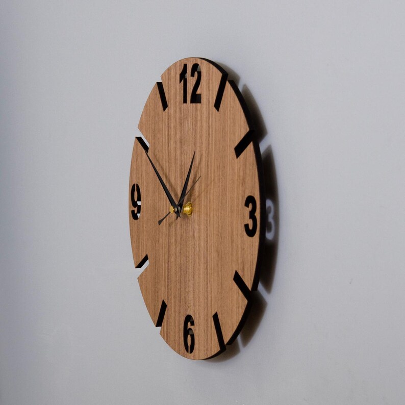 Personalised Wooden Family Clock House Clock New Home Wedding - Etsy UK