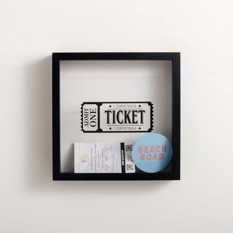 Personalised Ticket Memory Box | Admit One Travel Ticket Holder ...
