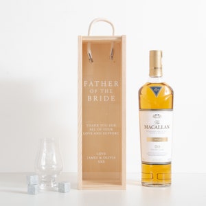 Father of the Bride Personalised Bottle Box Father of the Groom ...