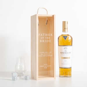 Father of the Bride Personalised Bottle Box | Father of the Groom ...