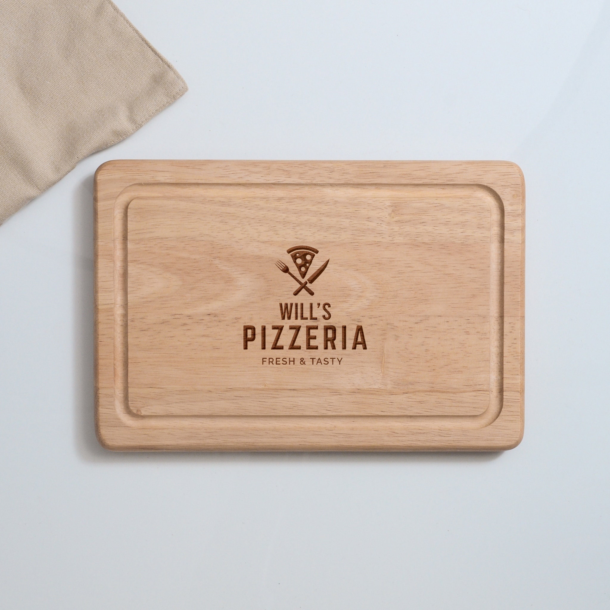 Personalised Pizza Board Pizzeria Chopping Board Pizza Slice | Etsy
