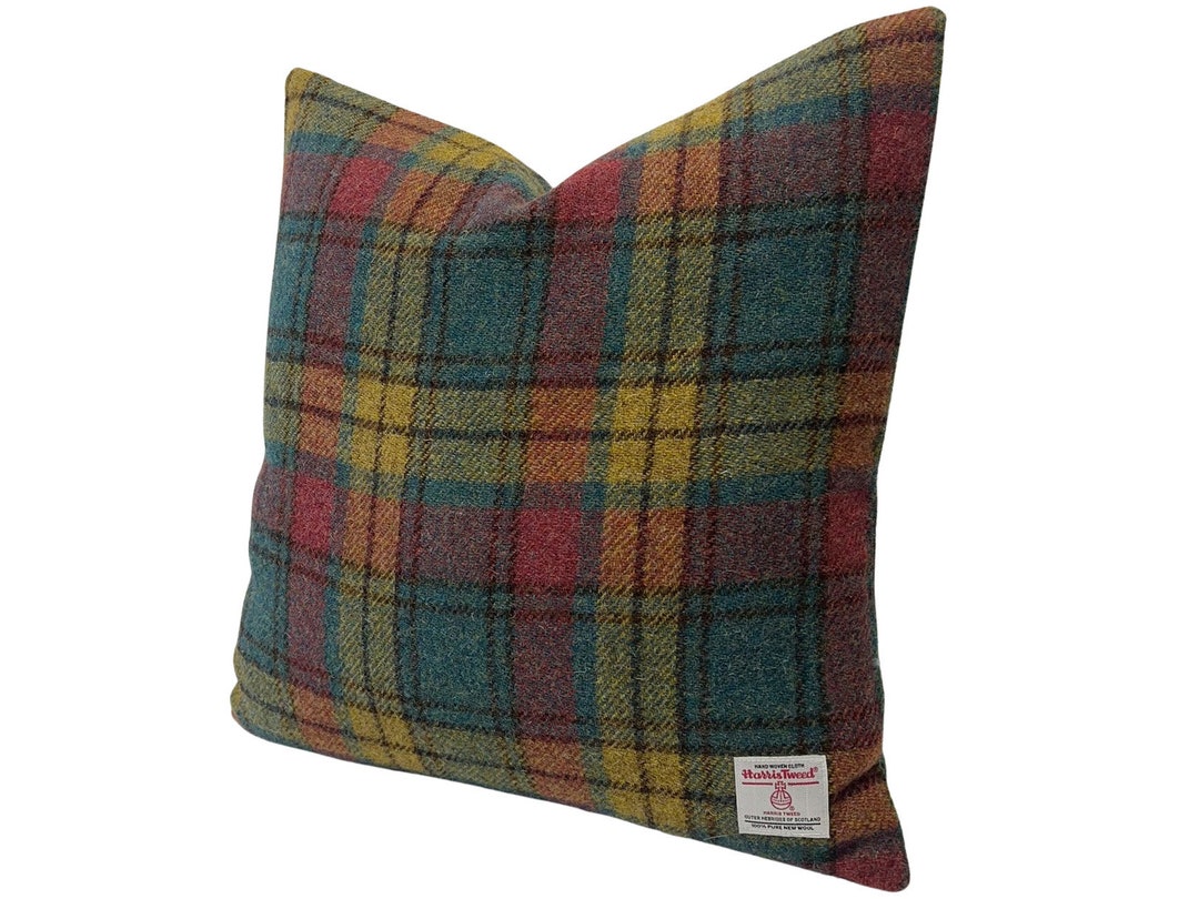 Harris Tweed Stornoway Tartan 45cm/18 Cushion With Duck Feather Filled ...