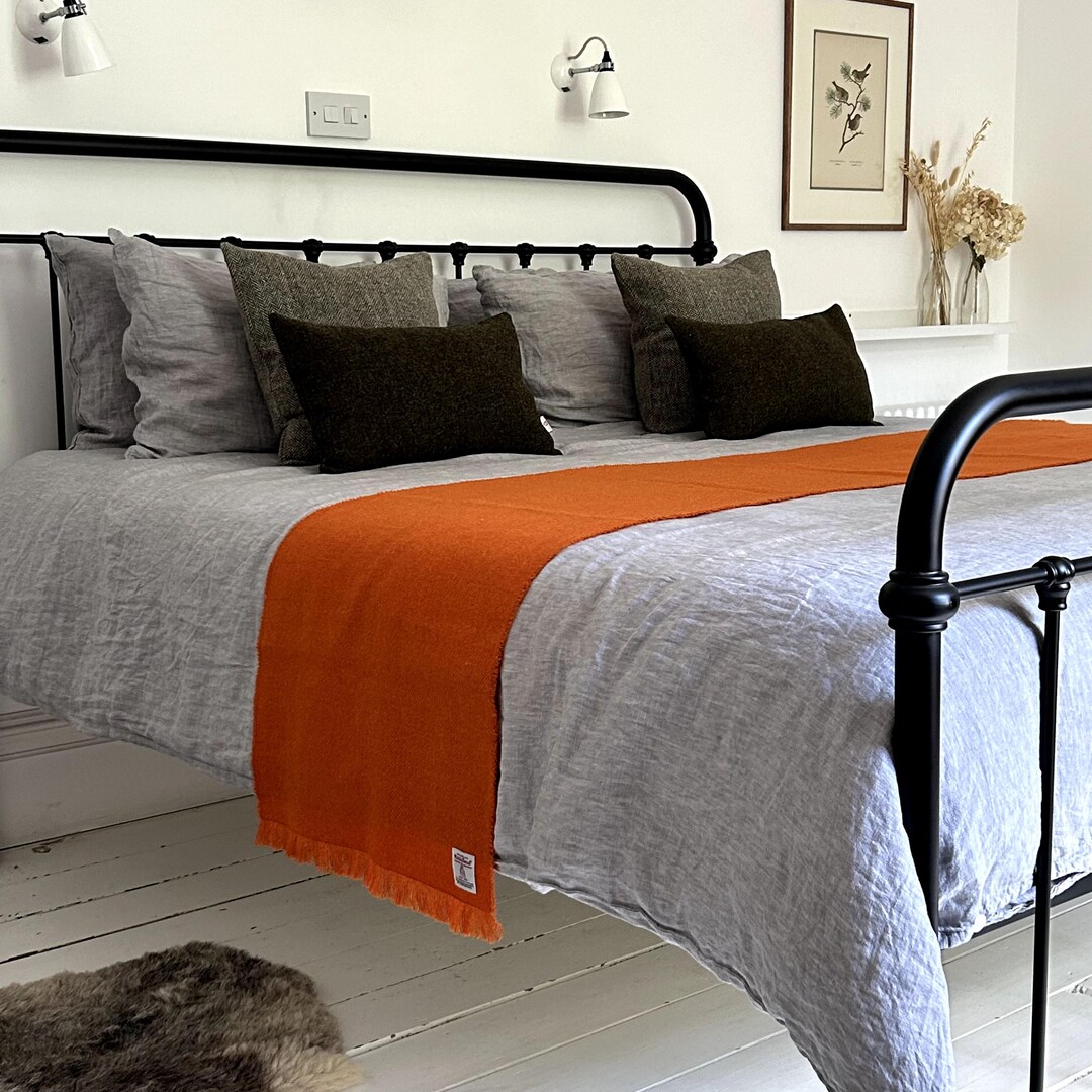 Harris Tweed Clementine - Luxury Bed Runner - Etsy
