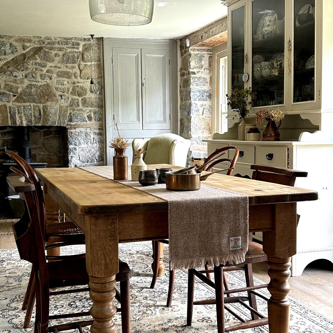 Harris Tweed Latte - Luxury Table Runner - Etsy